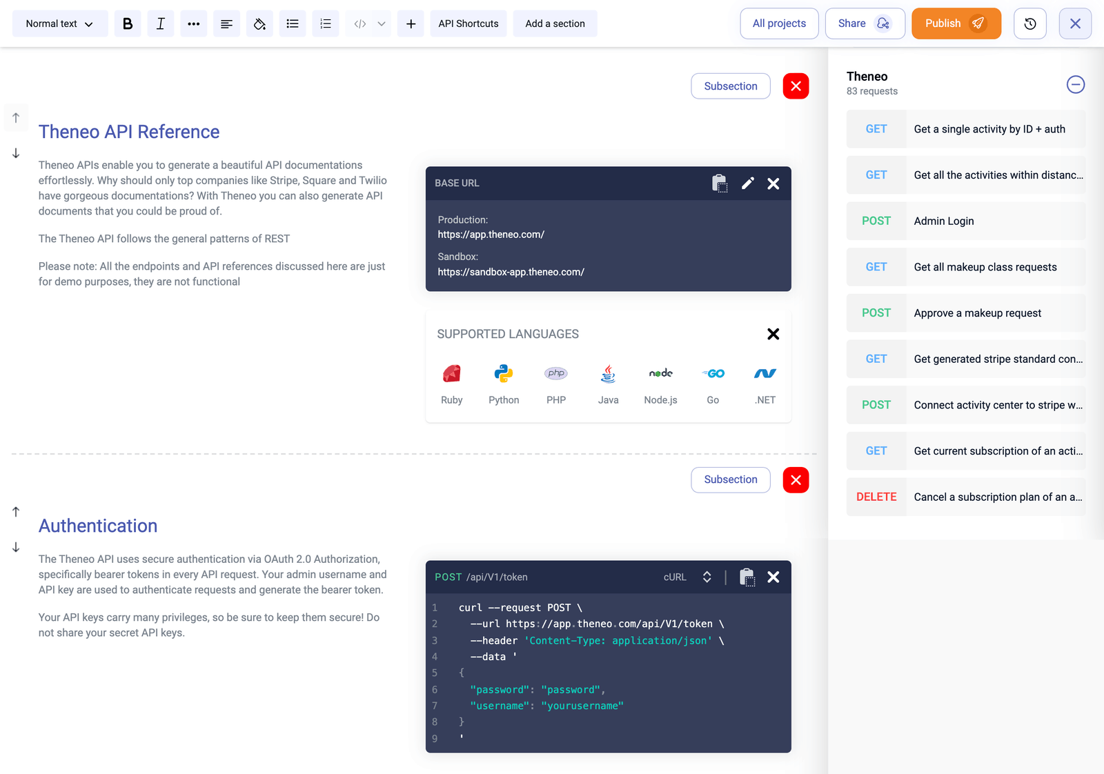 Theneo High Quality And Interactive Api Docs 